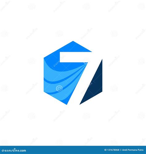 Seven Hexagon Logo Vector Design Stock Vector Illustration Of Emblem
