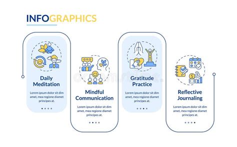 Mindful Entrepreneurship Layout With Thin Line Icons Concept Stock Illustration Illustration