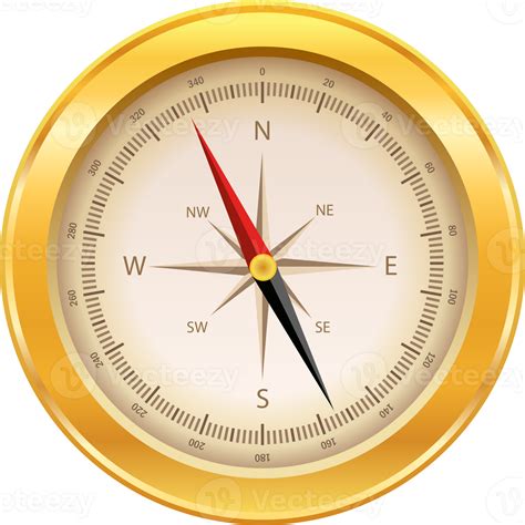 Gold Compass Round Shape 21183046 Png
