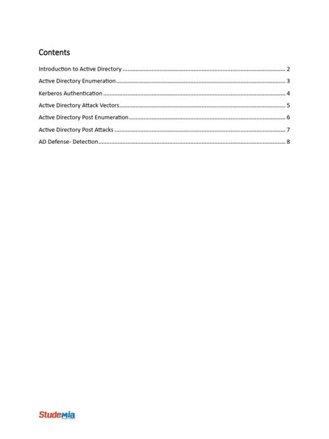 Module 9 Active Directory Pen Testing Pdf Active Directory Security
