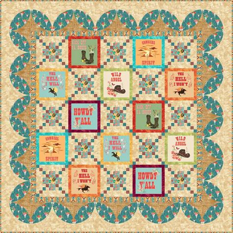 Boots Class And Sass Quilt Feat Howdy Cowgirl By Project House 360