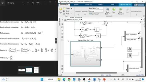 kalman filter fusing noisy sensor outputs for mimo feedback pid