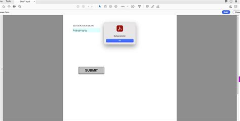 Submit Form Button To Email Bad Parameter Adobe Product Community
