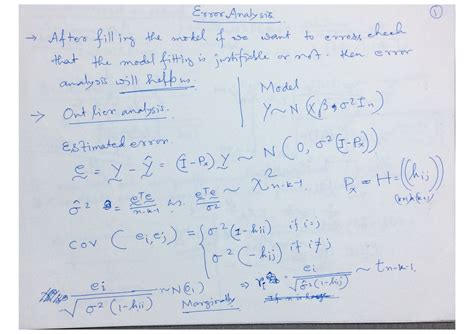 Error Analysis Regression And Time Series Model Studocu