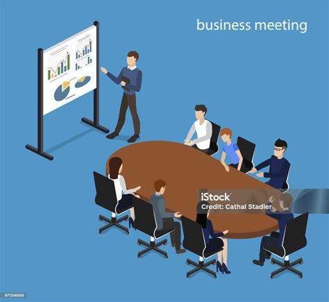 아이소메트릭 3d 벡터 일러스트 레이 션 개념 회의 비즈니스 회의 3차원 형태에 대한 스톡 벡터 아트 및 기타 이미지 3차원 형태 개념 금융 Istock