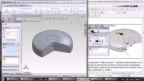 SolidWorks Extractor De Rodamientos Pieza1 Oper3 Avi YouTube