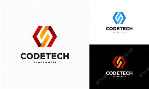 Premium Vector Modern Coding Logo Designs Concept Vector Programmer Technology Logo Icon Vector