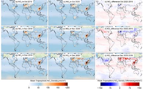 The Spatiotemporal Dynamics Of Global No 2 Tropospheric Vertical Column Download Scientific
