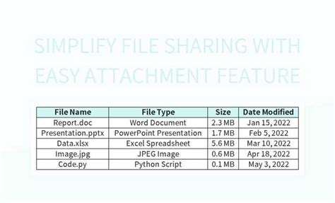 simplify file sharing with effortless attachment feature excel