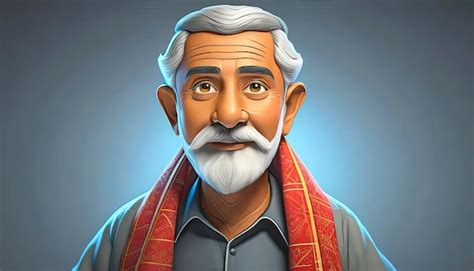 Premium Photo 3d Rendering Of Elder Person Portrait