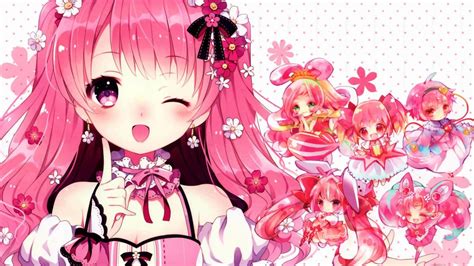 Pink Anime Girl Wallpapers Wallpaper Cave