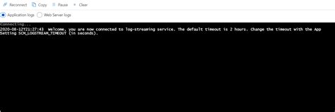 C Azure Log Stream Does Not Work At All For My Blazor Net Core 31