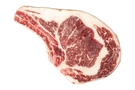 Potongan Daging Sapi Muda Terisolasi Pada Latar Belakang Putih Daging Sapi Segar Iga Tebal