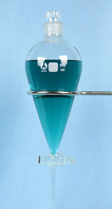 Separatory Funnel 500 Ml W Support Stand And Hardware Ebay