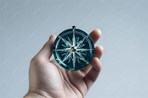 Premium Ai Image A Hand Holding A Compass That Sayscompasson It