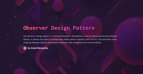 Observer Design Pattern