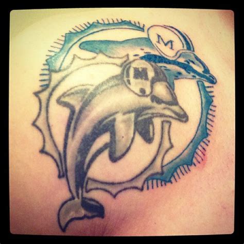 Miami Dolphins Tattoo Designs Fins Up Tattoo