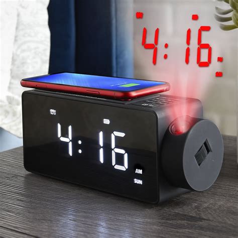 The Projection Clock And Phone Charging Radio Great Gifts Club