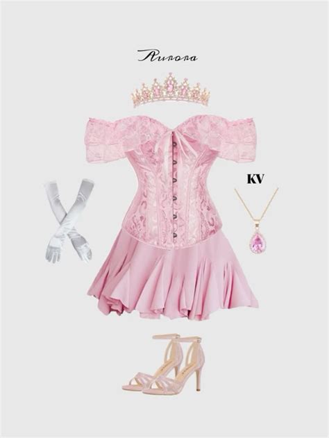 Sleeping Beauty Aurora Disney Princess Pink Corset Group Halloween Costum In Princess