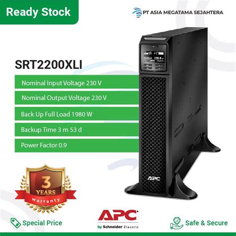 Apc Smart Ups Srt 2200va 230v Srt2200xli