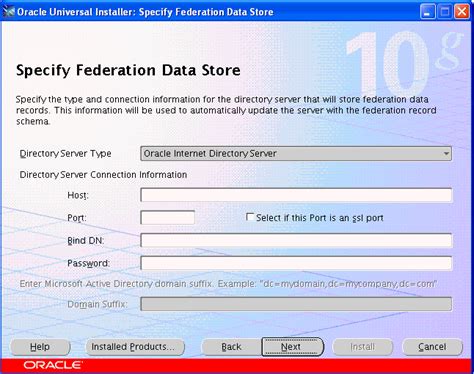 installing oracle identity federation