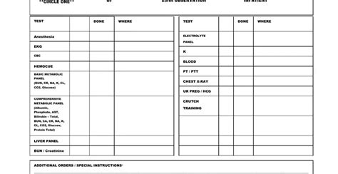 Surgery Scheduling Sheet ≡ Fill Out Printable Pdf Forms Online