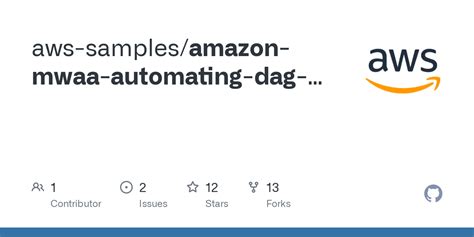 Github Aws Samplesamazon Mwaa Automating Dag Deployment