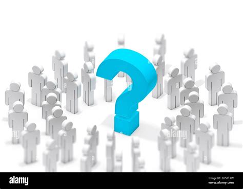 Question Mark Isolated Over White Backgroundconcept Of Doubts And
