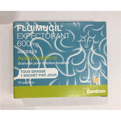 Fluimucil 600mg 10 Sachets Mon Pharmacien Conseil