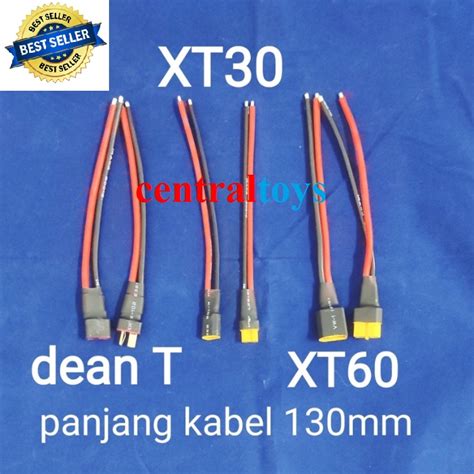 Jual Kabel Dan Konektor Baterai Rc Car Rc Kapal Pesawat Rc Dean T Xt30 Xt60 Shopee Indonesia