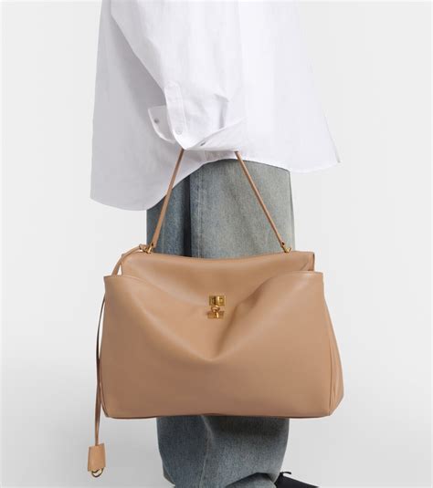 Rodeo Large Leather Tote Bag In Beige Balenciaga Mytheresa