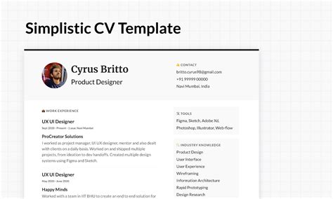 Resume Resources From The Figma Community Figma Resume Resources From The Figma Community Figma