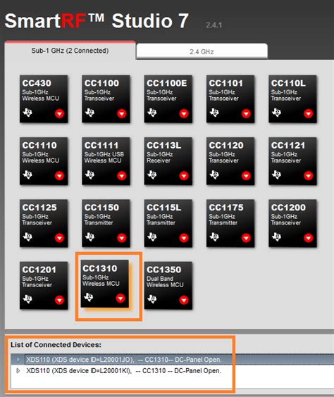 Simplelink™︎ Sub 1 Ghz Wireless Microcontroller Use Smartrf To Try