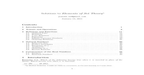 Download Pdf Enderton Set Theory Solutions
