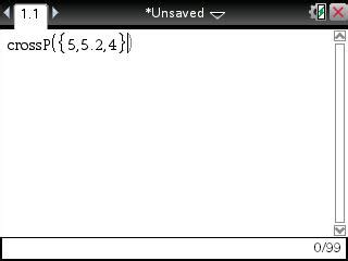 Solution 32991 Computing Cross Product On The TI Nspire Family