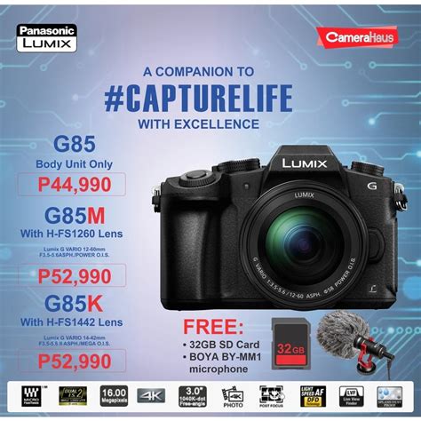 Panasonic Lumix G85 Mirrorless Camera Shopee Philippines