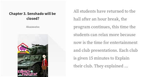 3 Chapter 3 Senshado Will Be Closed Girls Und P Pixiv