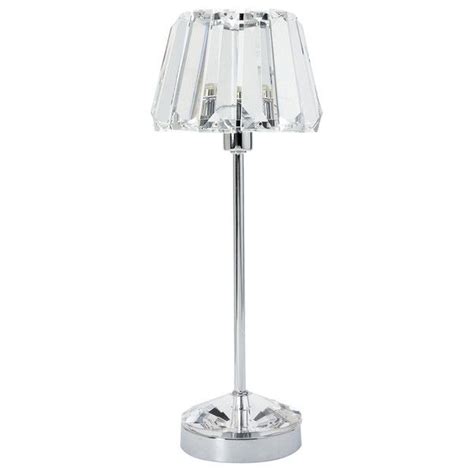 Capri Chrome Lamp With Crystal Glass Shade 3 330 Rub Liked On