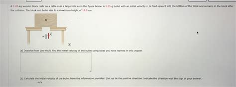 Answered A Kg Wooden Block Rests On A Table Bartleby