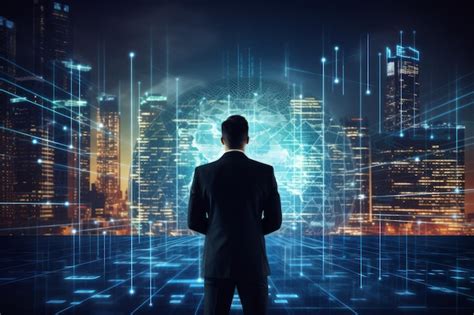 Premium Photo Securing Business And Financial Data Leveraging Cyber