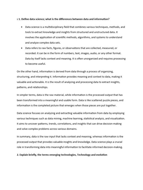 Explain Briefly The Terms Emerging Technologies Technology And Evolution Pdf