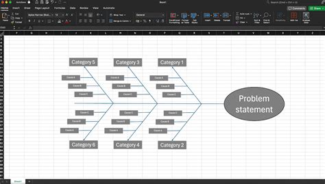 How To Create A Fishbone Diagram In Excel