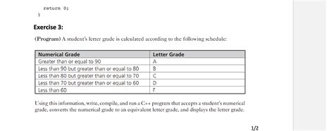 Solved Return Return Exercise Program A Chegg Com