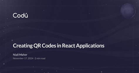 niall maher on linkedin creating qr codes in react applications by