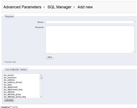 Adding Sql Queries In Prestashop 15 Web Hosting Hub