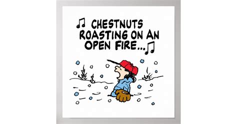 Peanuts Lucys Chestnuts Roasting Poster Zazzle
