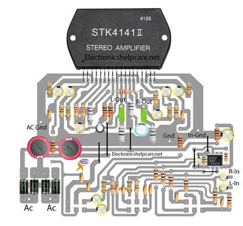 Diy Amplifier Circuit Using Stk4141 Electronics Help Care