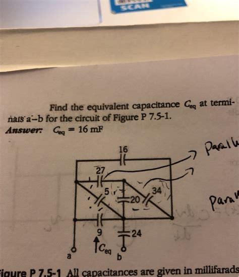 Solved Find the equivalent capacitance Ceq at termi- nas a-b | Chegg.com