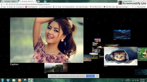 3d Gallery Using Html5 Css Javascript Youtube
