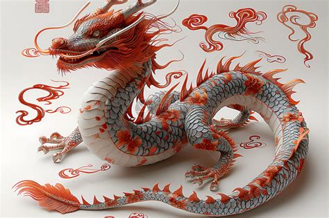 细节精美的中国龙插画图片下载 正版图片601025074 摄图网